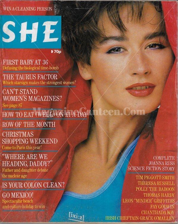 She Magazine - Theresa Russell Minder Leon Griffiths – magazine canteen