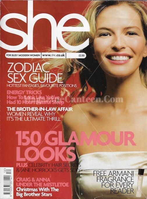 She Magazine - Jane Horrocks James Nesbitt Boyzone – magazine canteen