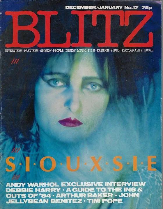 Blitz Magazine - Siouxsie Sioux Andy Warhol Debbie Harry A – magazine ...