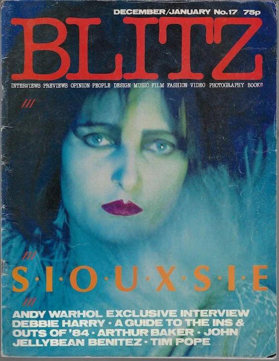 Blitz Magazine - Siouxsie Sioux Andy Warhol Debbie Harry B – magazine ...
