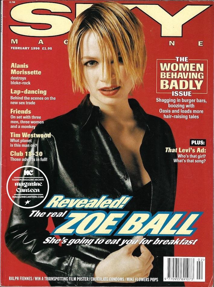 Sky Magazine - Zoe Ball COURTENEY COX Alan's Morissette RALPH FIENNES ...