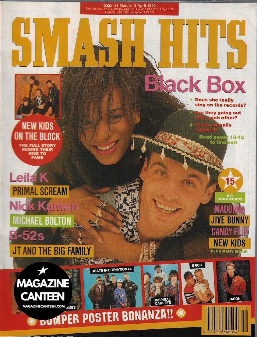 Smash Hits Magazine - Black Box NICK KAMEN Primal Scream – magazine canteen