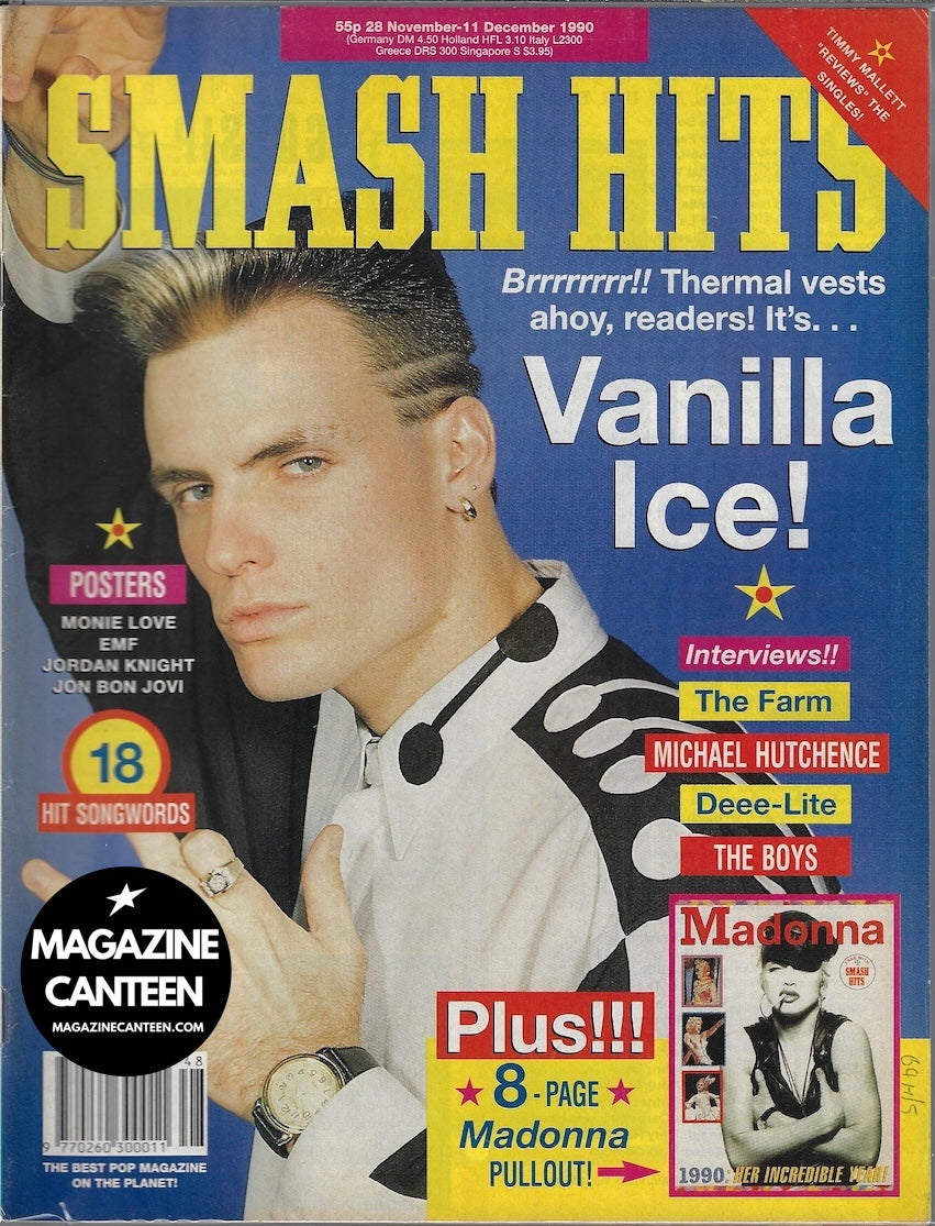 Smash Hits Magazine - Vanilla Ice DEEE-LITE Michael Hutchence ...