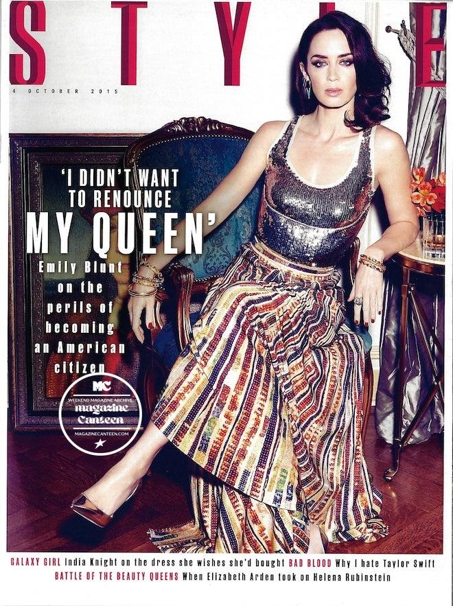 Style Magazine - Emily Blunt Gwen Loos – magazine canteen