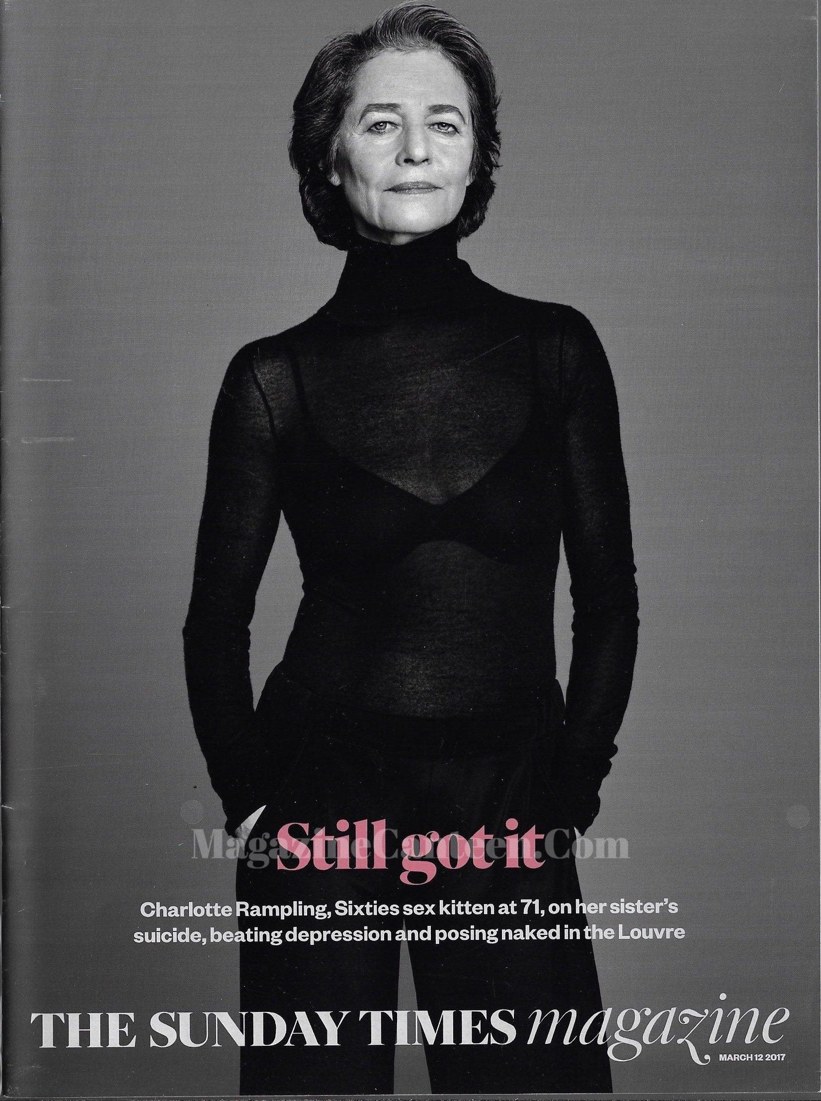 Sunday Times Magazine - Charlotte Rampling – magazine canteen