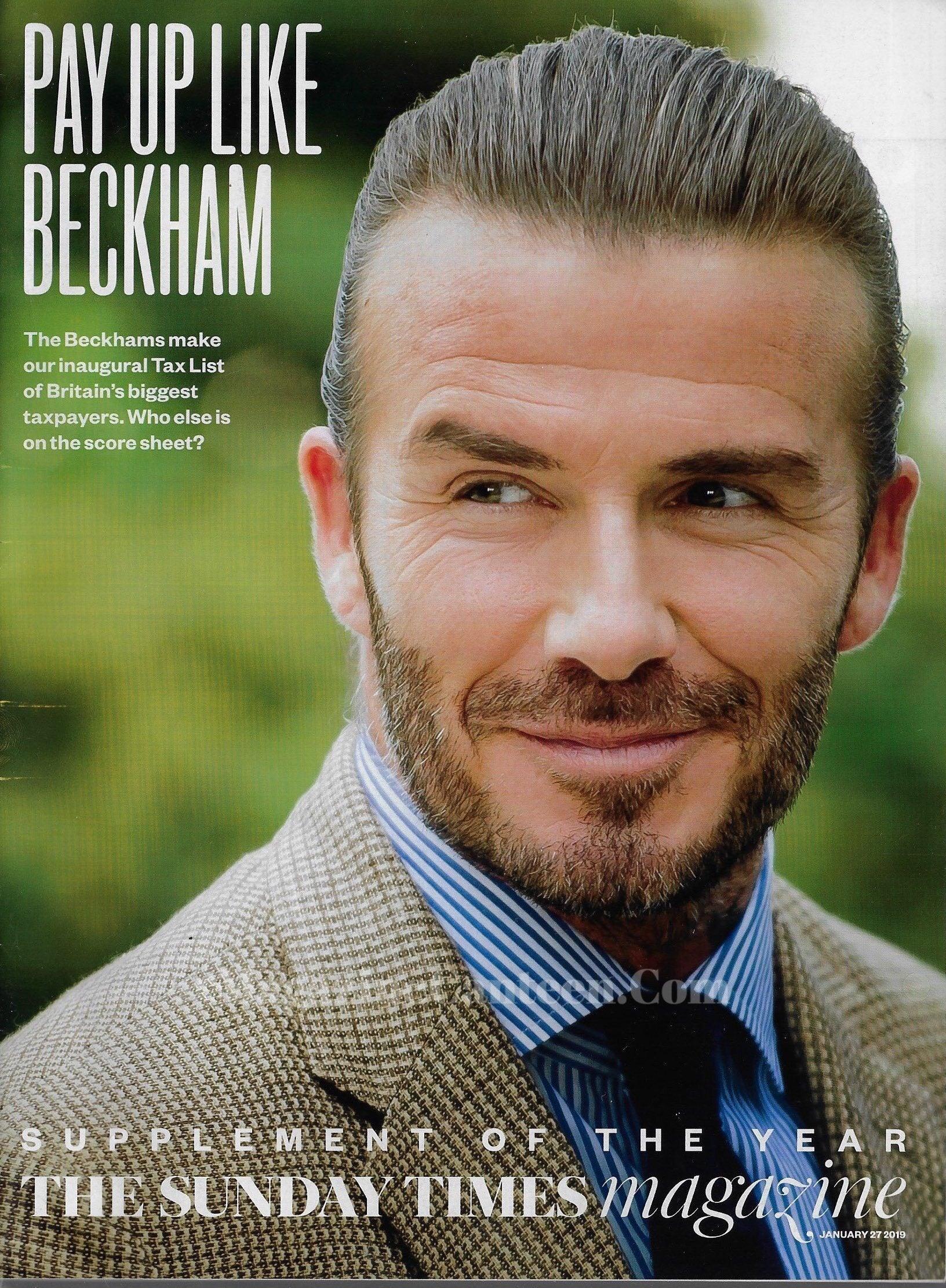 Sunday Times Magazine - David Beckham – magazine canteen