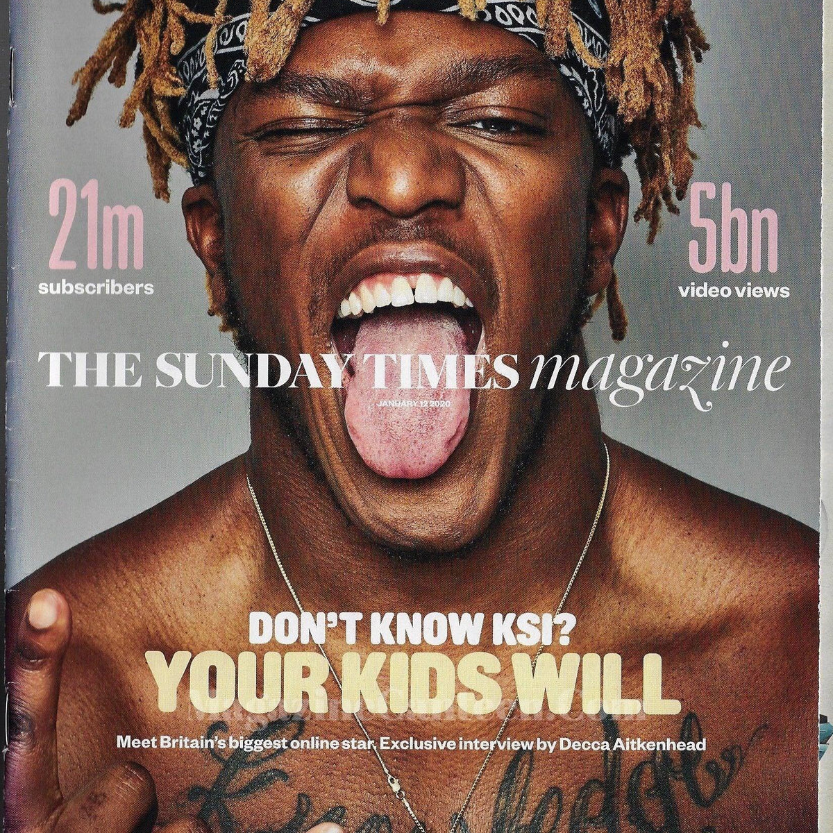 The Sunday Times Magazine - KSI – magazine canteen