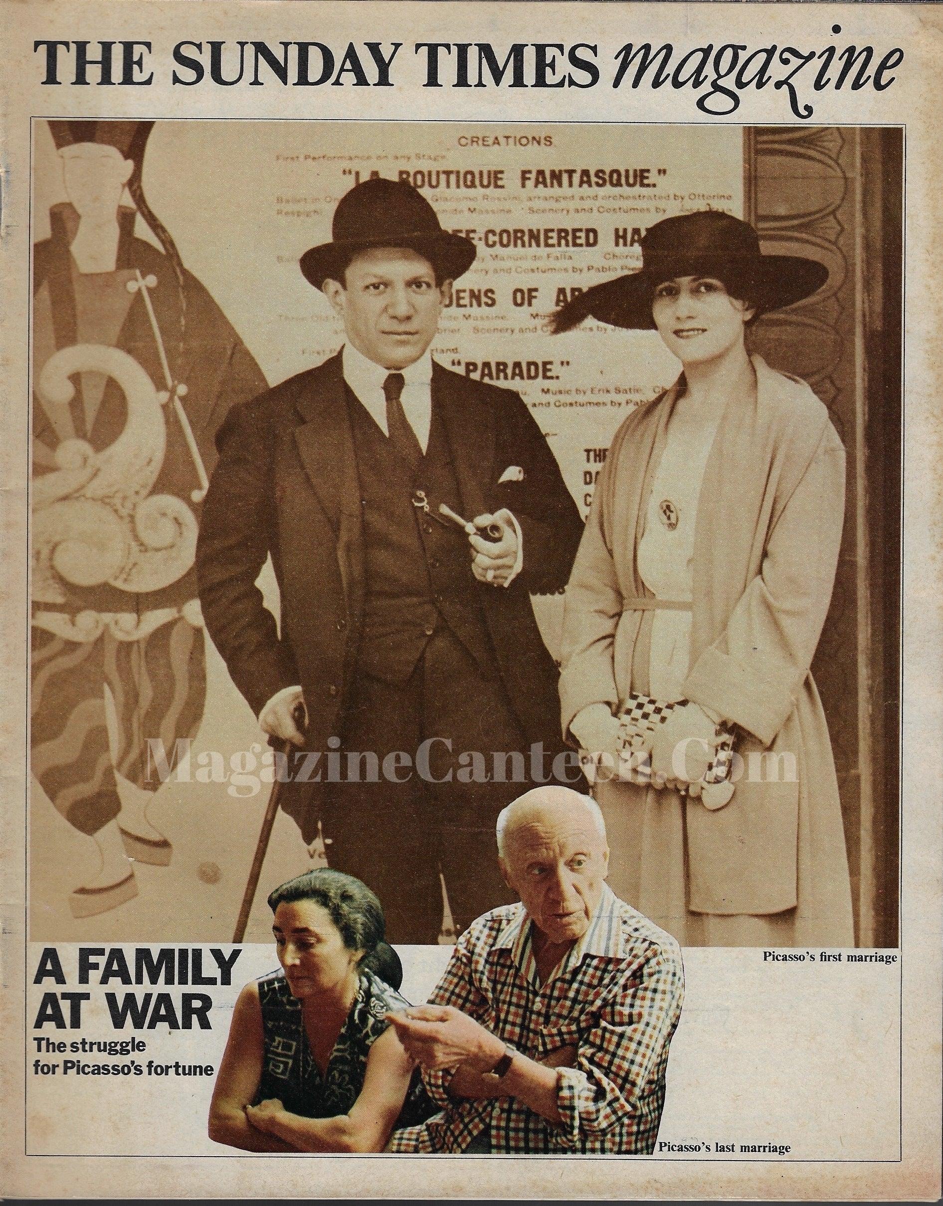 The Sunday Times Magazine - Picasso – magazine canteen