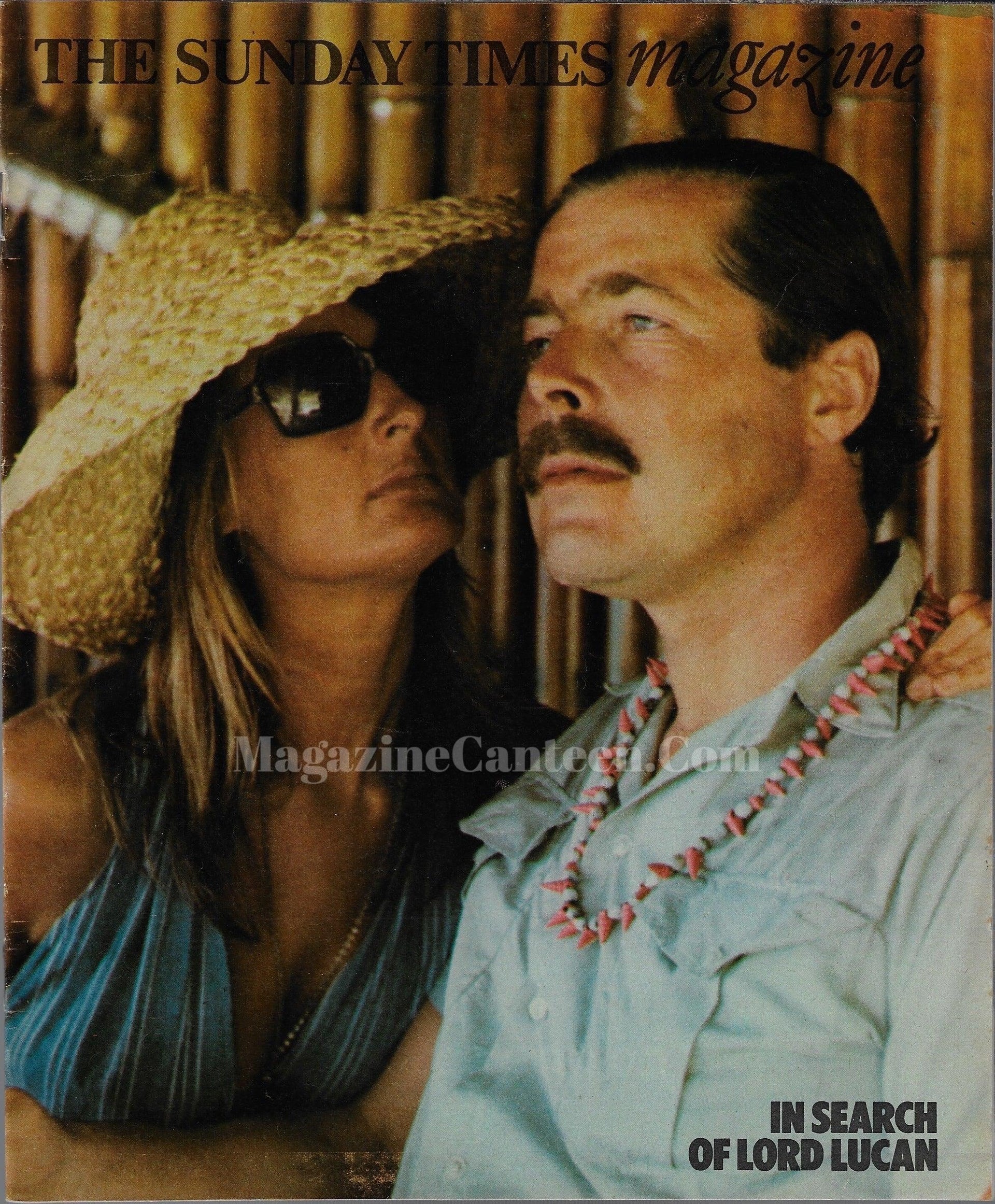 The Sunday Times Magazine - Lord Lucan – magazine canteen