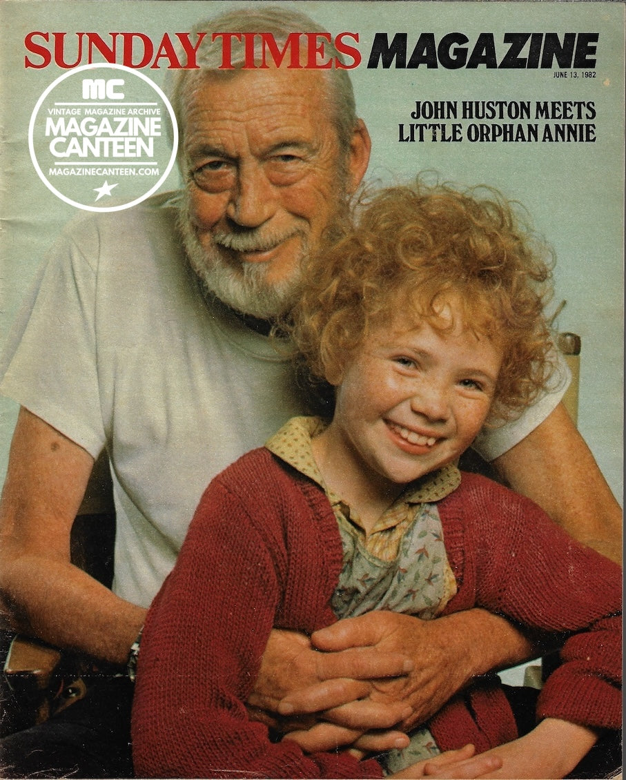 The Sunday Times - John Huston Annie Aileen Quinn – magazine canteen