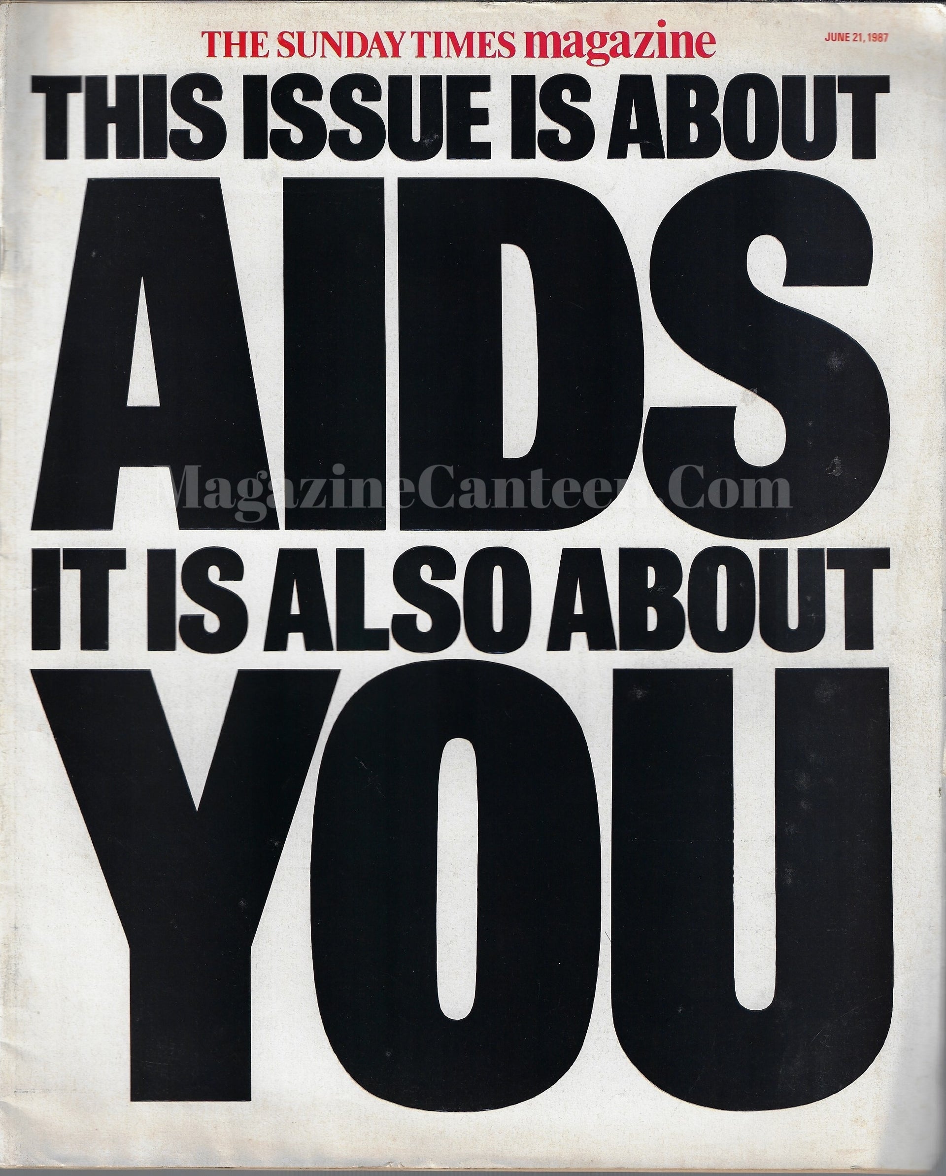The Sunday Times Magazine - AIDS – magazine canteen