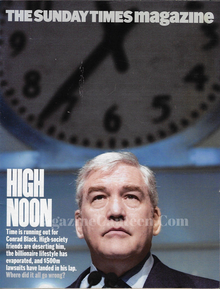 The Sunday Times Magazine - Conrad Black – magazine canteen