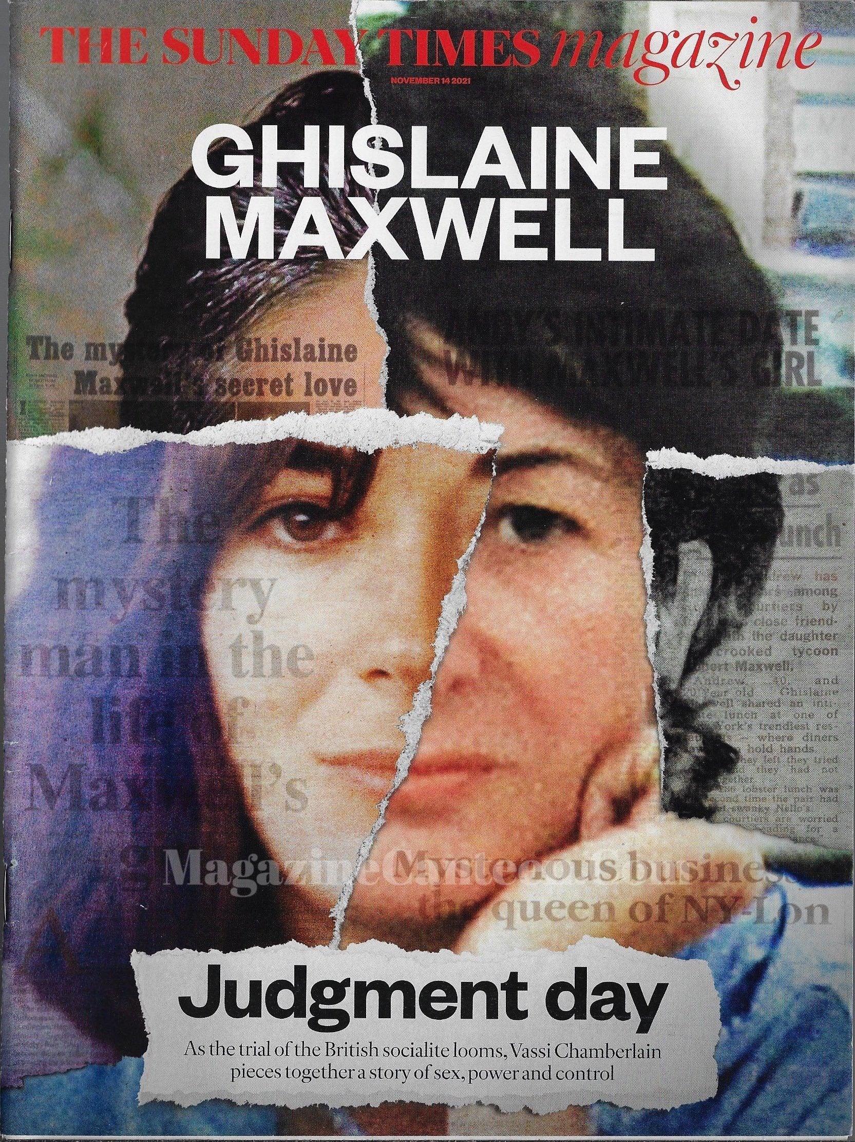 The Sunday Times Magazine - Ghislaine Maxwell – magazine canteen