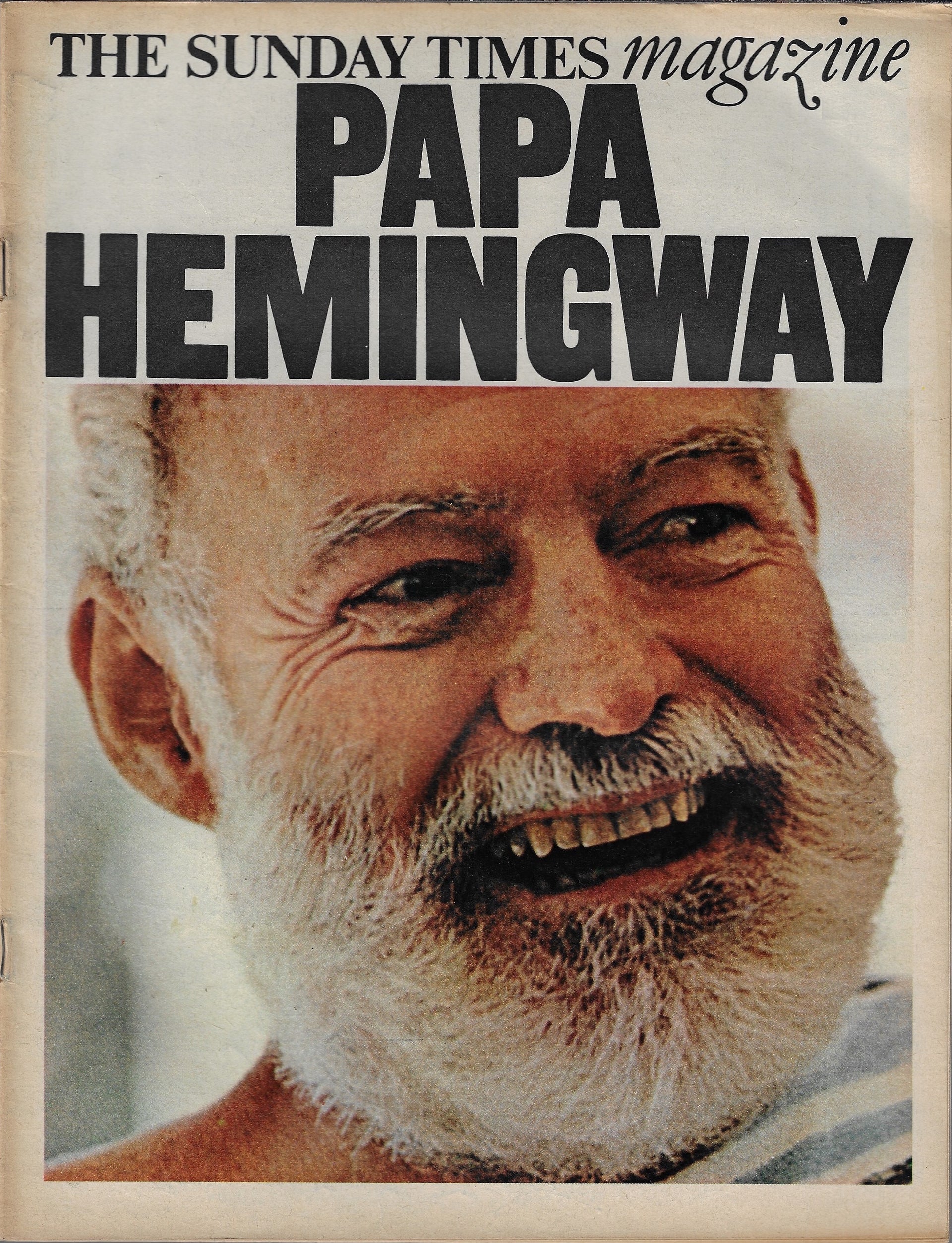 The Sunday Times Magazine - Ernest Hemingway – magazine canteen