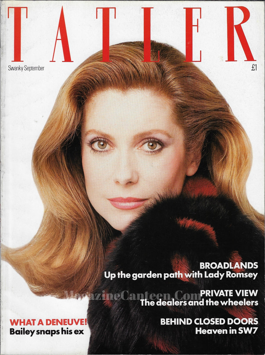 Tatler Magazine - Catherine Deneuve – magazine canteen