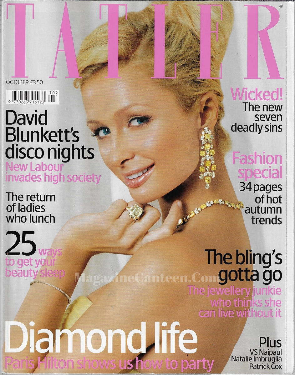 Tatler Magazine - Paris Hilton – magazine canteen