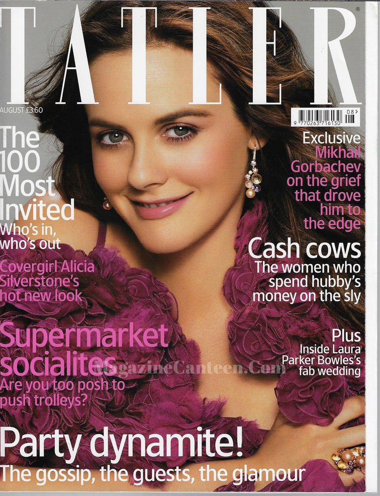 Tatler Magazine - Alicia Silverstone – magazine canteen