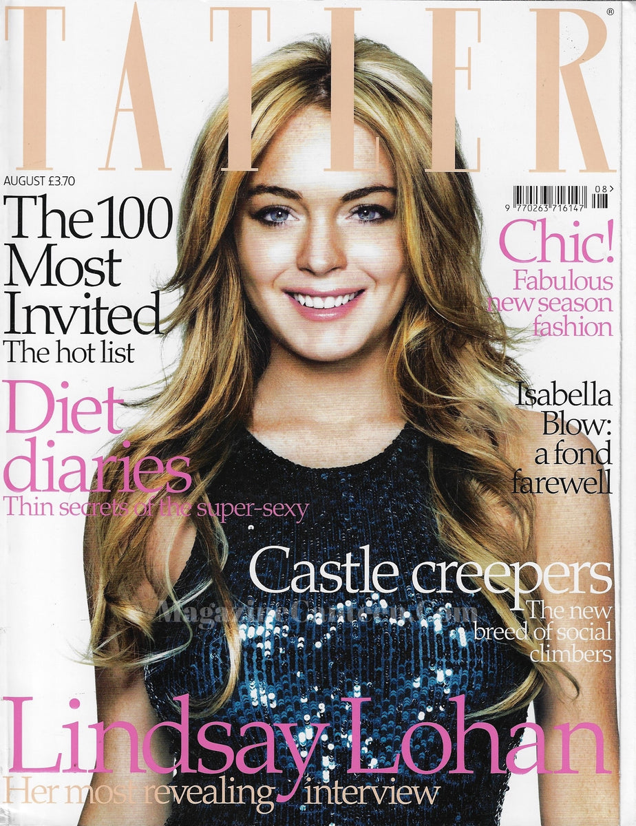 Tatler Magazine - Lindsay Lohan – magazine canteen