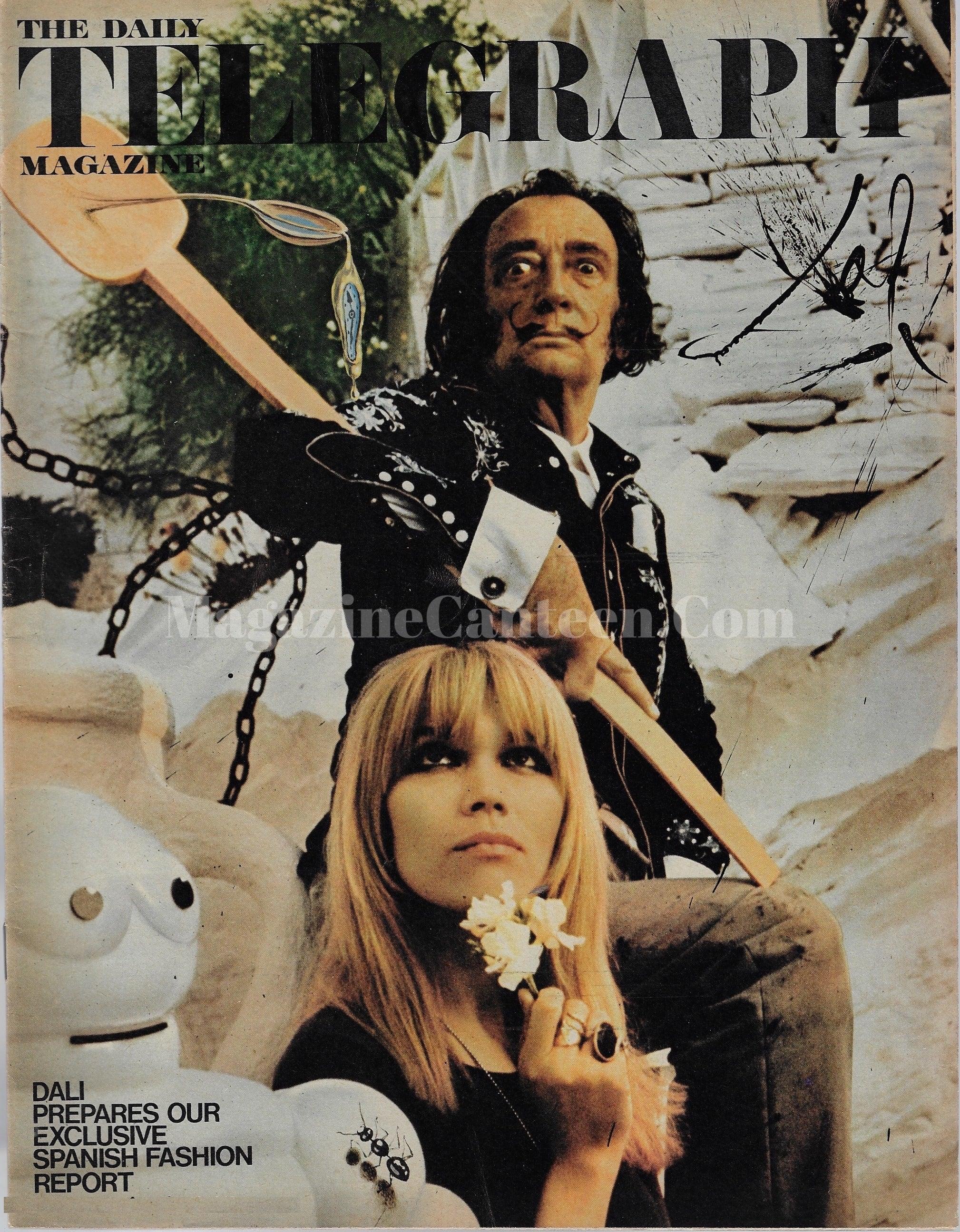 The Telegraph Magazine Salvador Dali And Amanda Lear Magazine Canteen