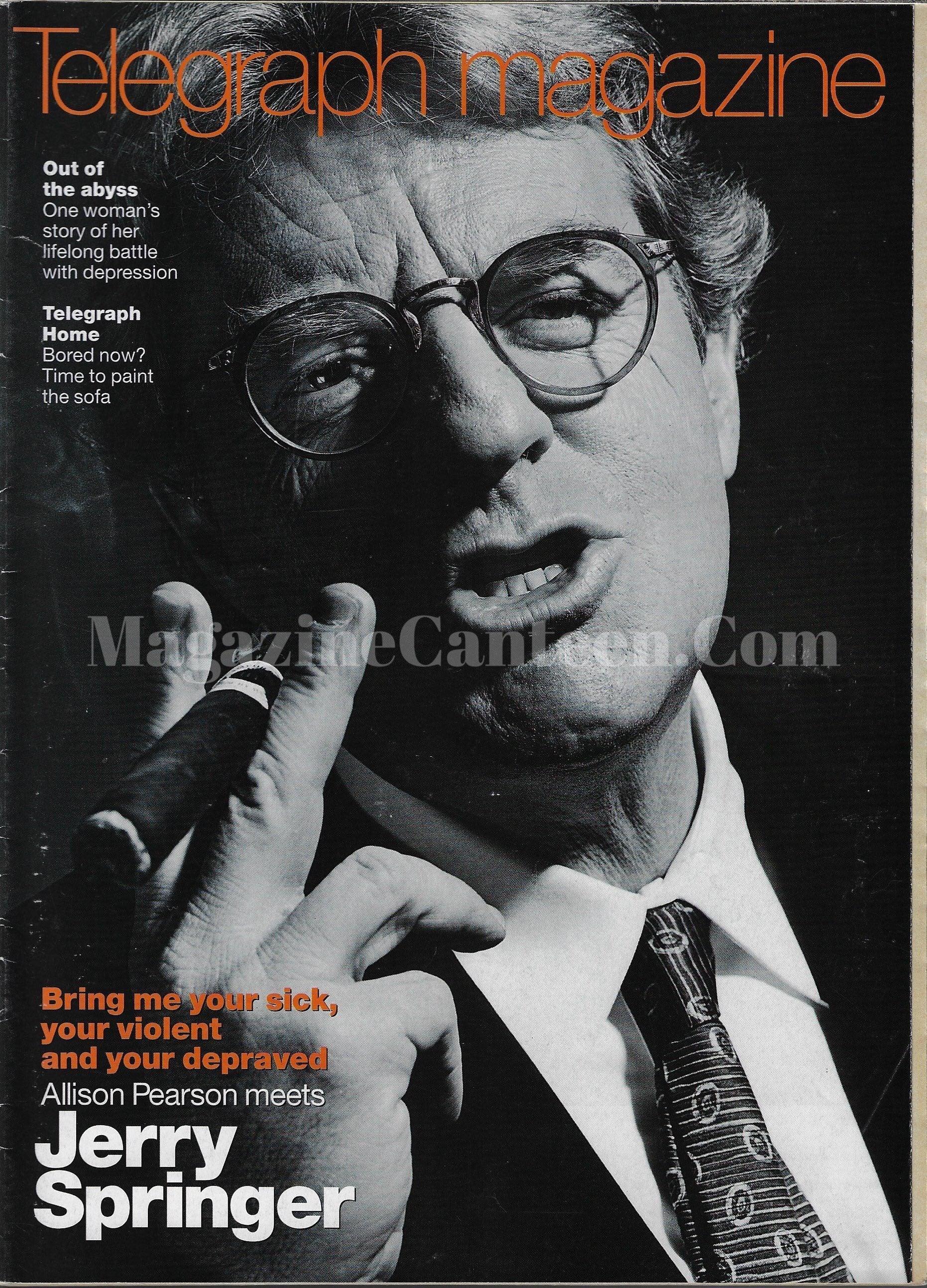 The Telegraph Magazine - Jerry Springer – magazine canteen