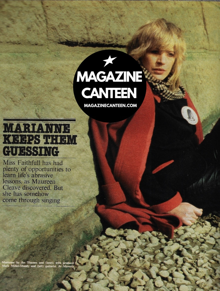 The Telegraph Magazine - MARIANNE FAITHFULL Keeps Them Guessing ...
