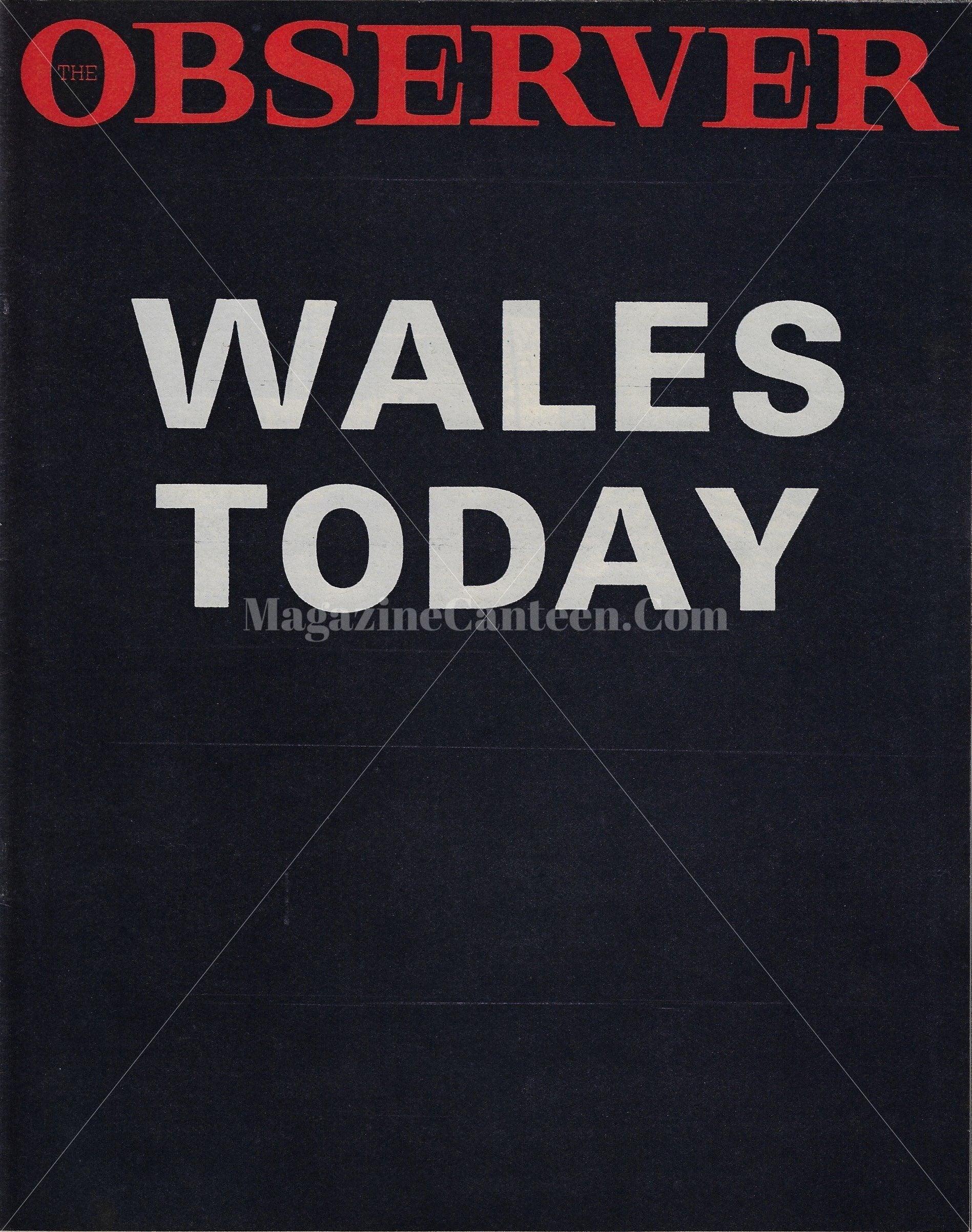 The Observer Magazine - Wales Today – magazine canteen
