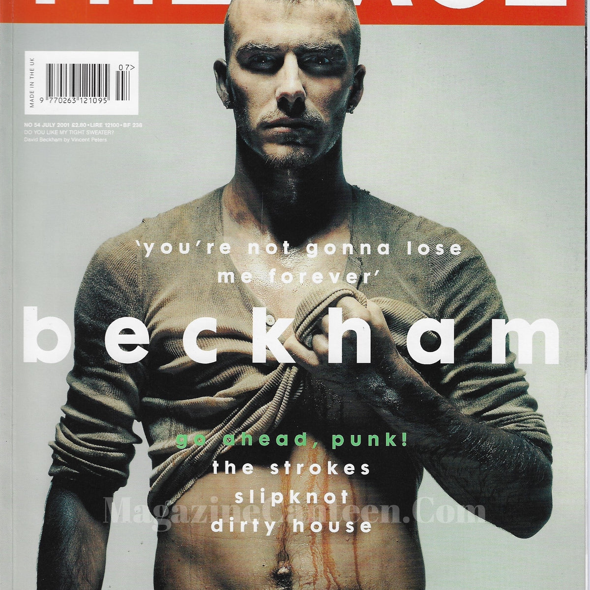 The Face Magazine 2001 - David Beckham – magazine canteen