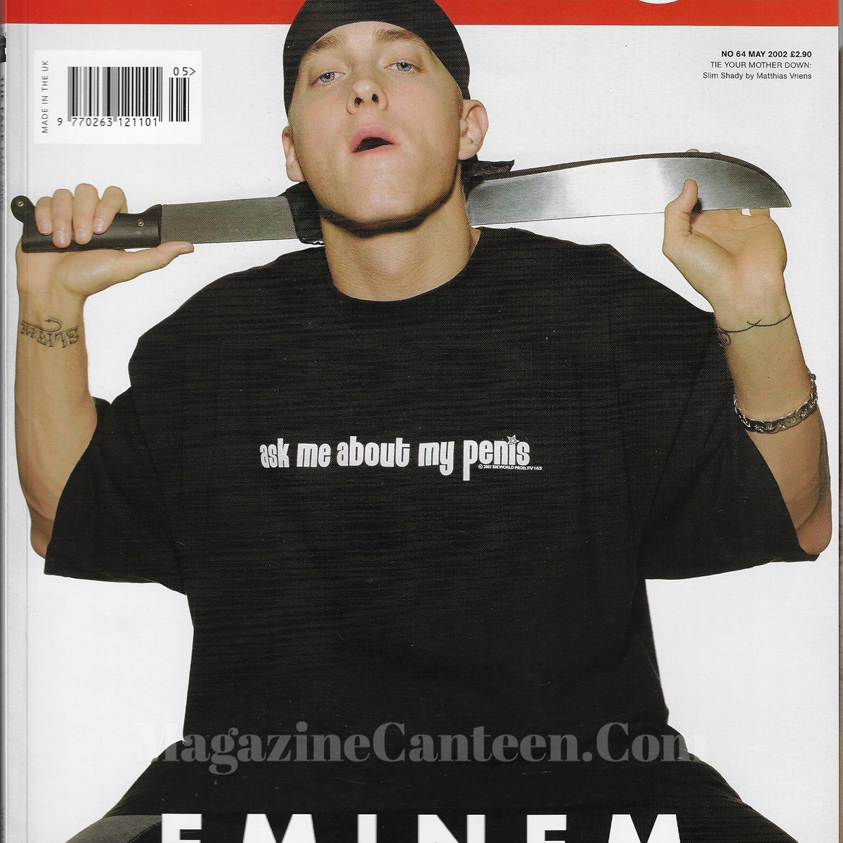 The Face Magazine 2002 - Eminem Knife – magazine canteen