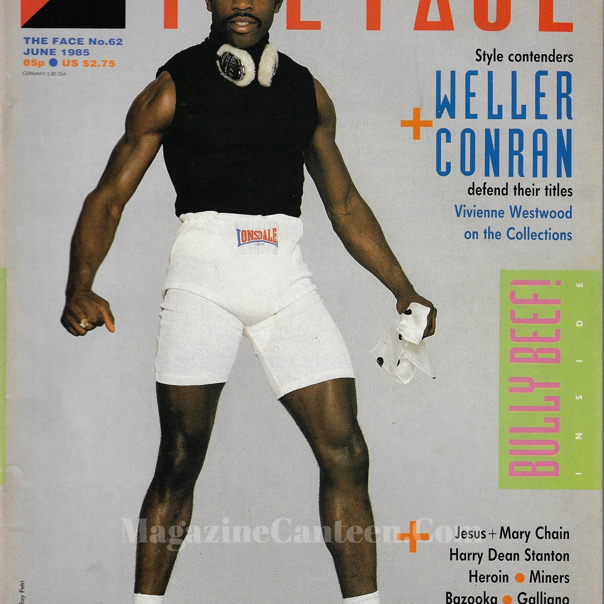 The Face Magazine 1985 - Clinton McKenzie – magazine canteen