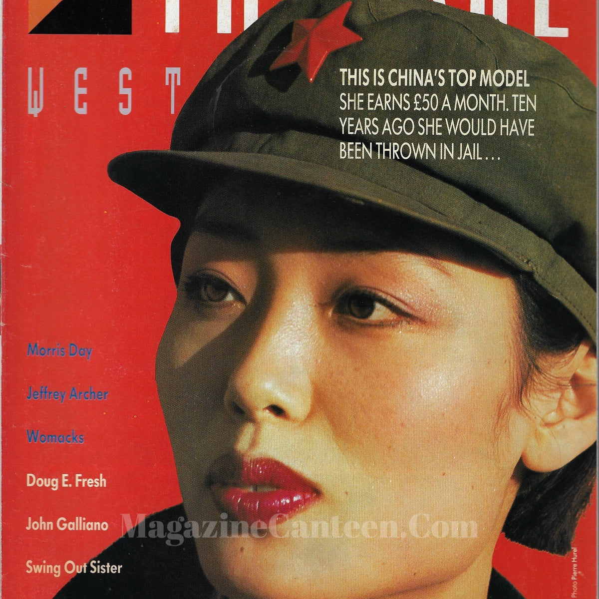 The Face Magazine 1985 West Model Magazine Canteen