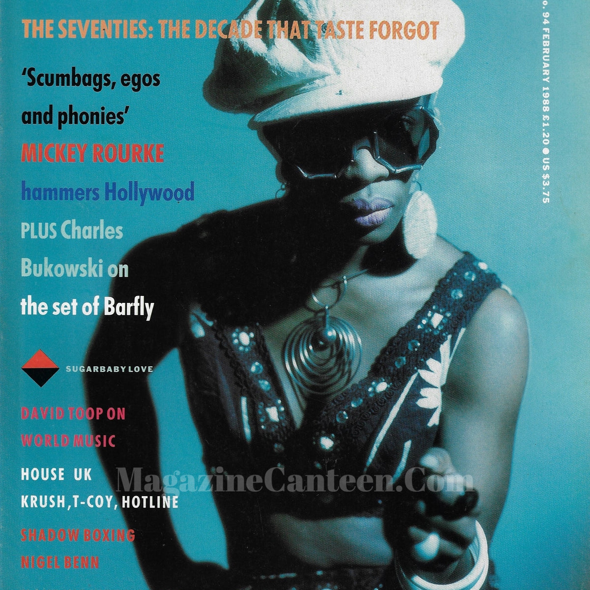 The Face Magazine 1988 - Mickey Rourke – magazine canteen