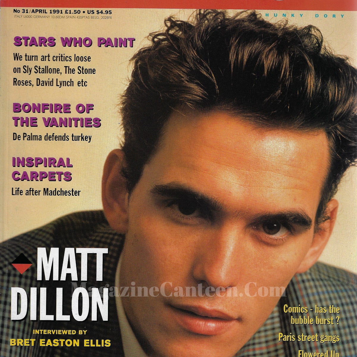 The Face Magazine 1991 - Matt Dillon – magazine canteen