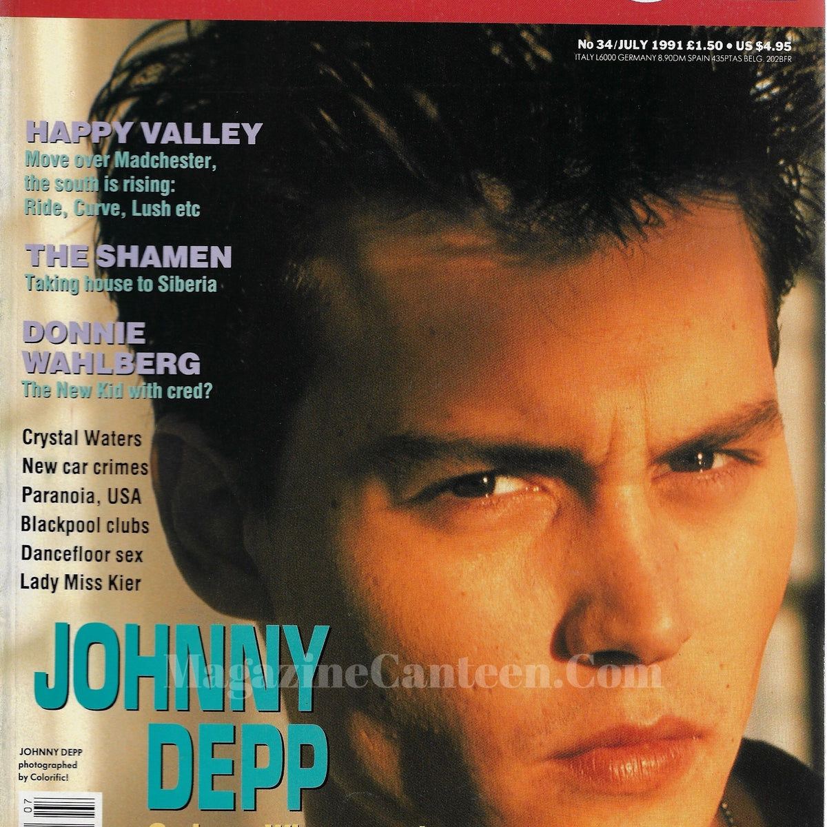 The Face Magazine 1991 - Johnny Depp – magazine canteen