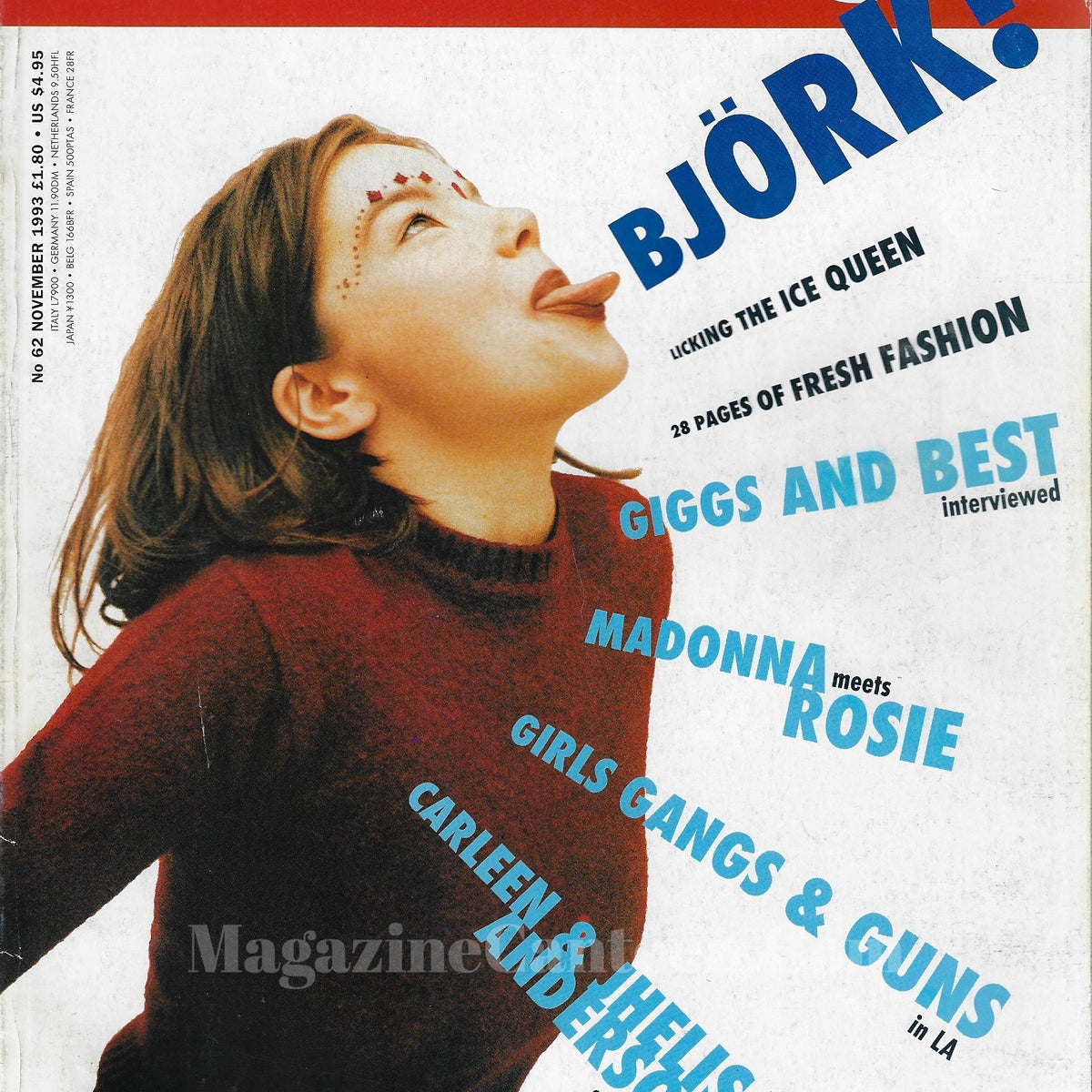 The Face Magazine 1993 - Bjork – magazine canteen