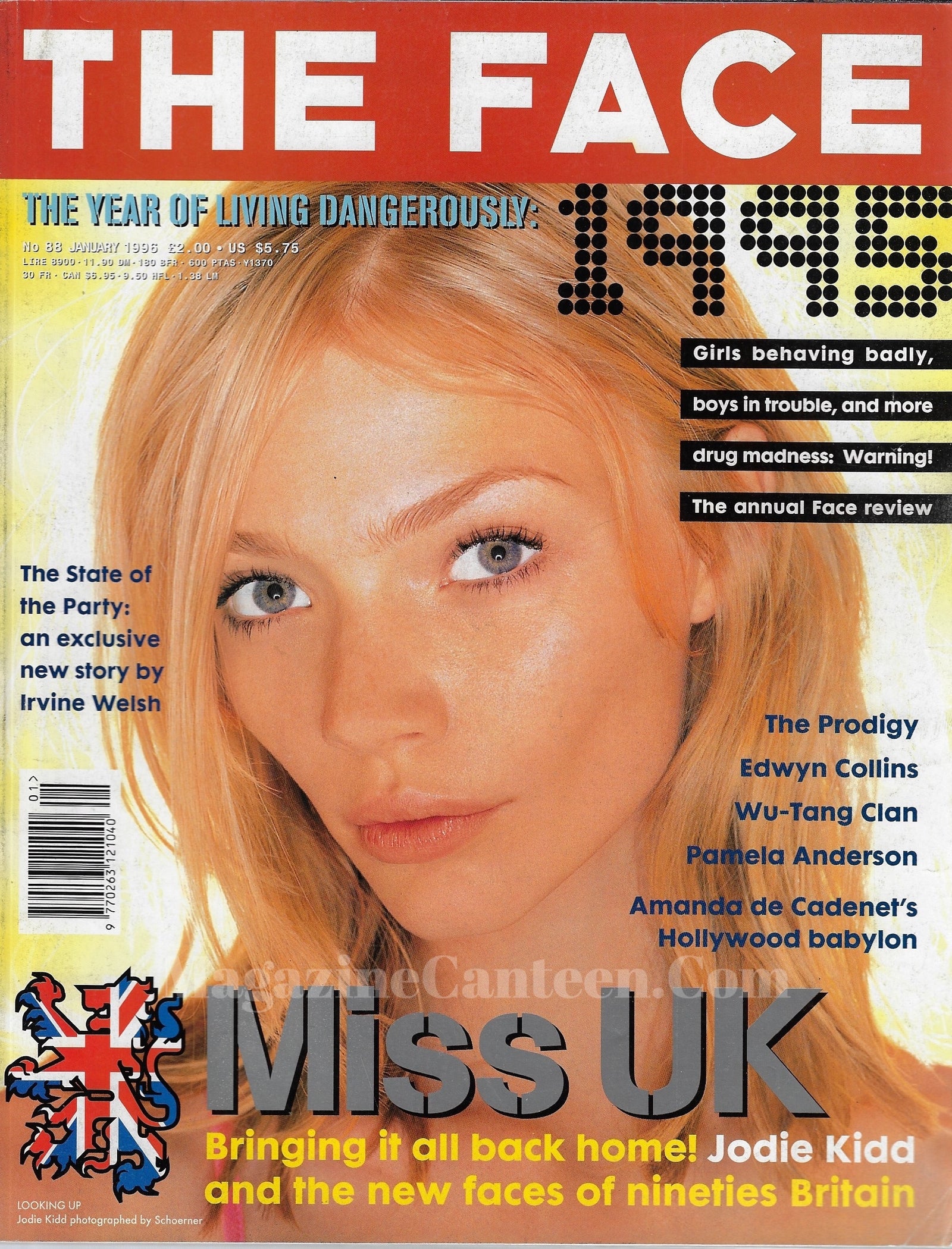 The Face Magazine 1996 - Jodie Kidd – magazine canteen