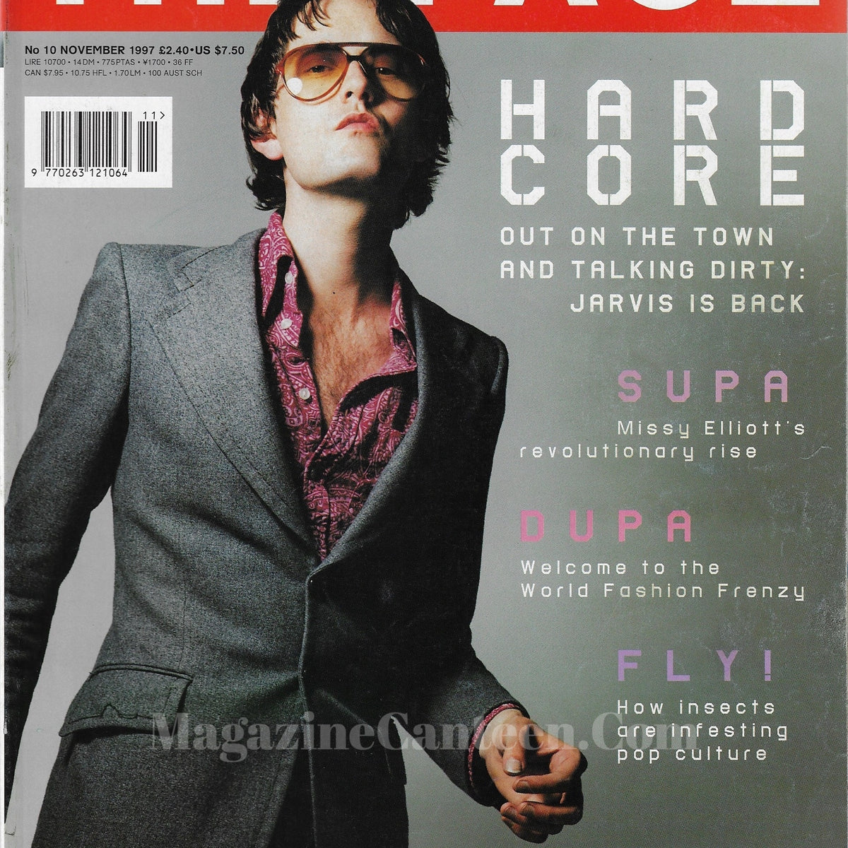 The Face Magazine 1997 - Jarvis Cocker – magazine canteen
