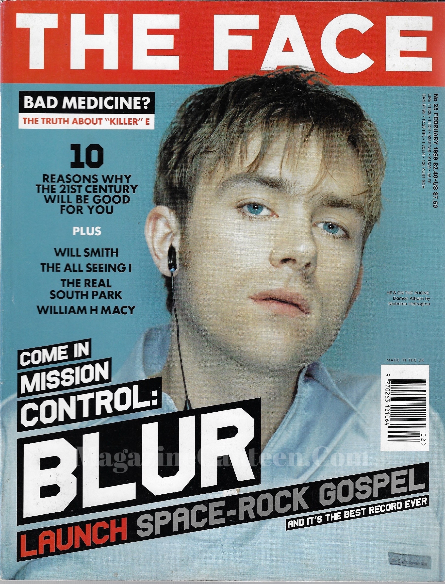 The Face Magazine 1999 - Blur Damon Albarn – magazine canteen