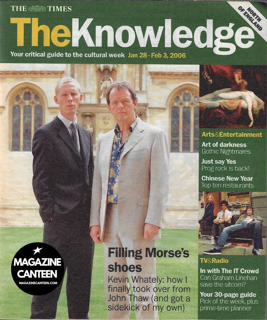 The Knowledge Magazine - Kevin Whately Laurence Fox – magazine canteen