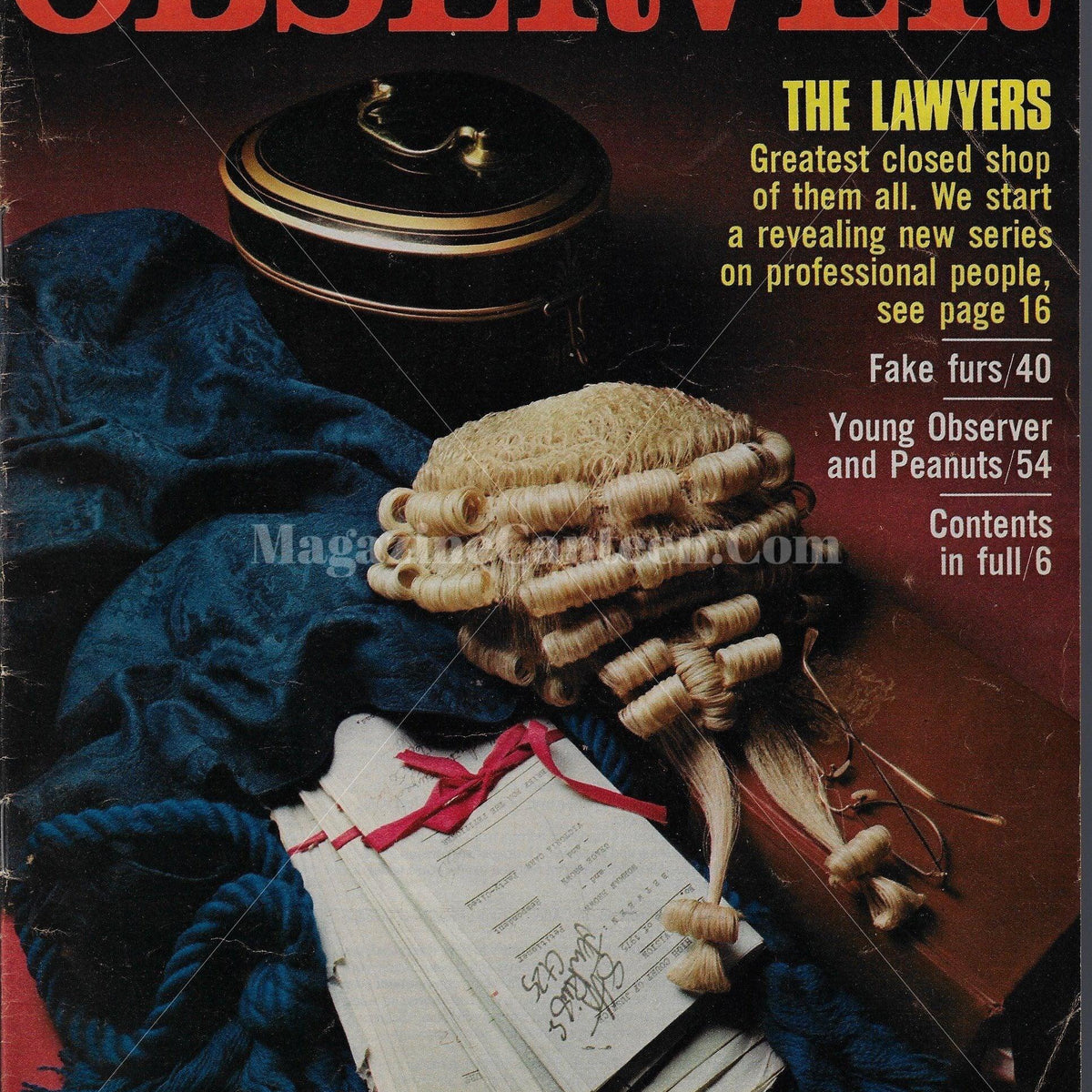 The Observer Magazine - Ralph Steadman The Law – magazine canteen