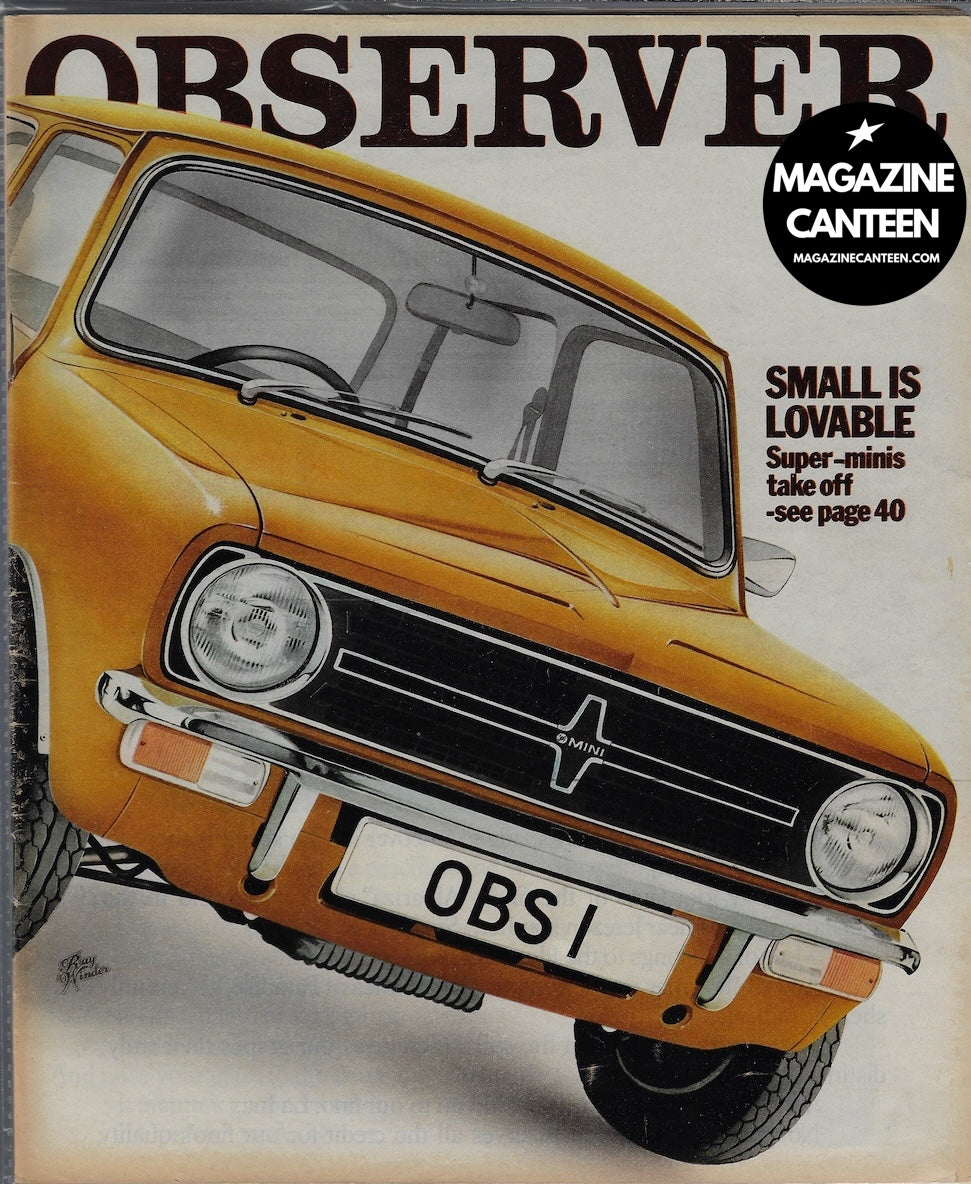 The Observer Magazine - Alec Guinness Colin Jones – magazine canteen