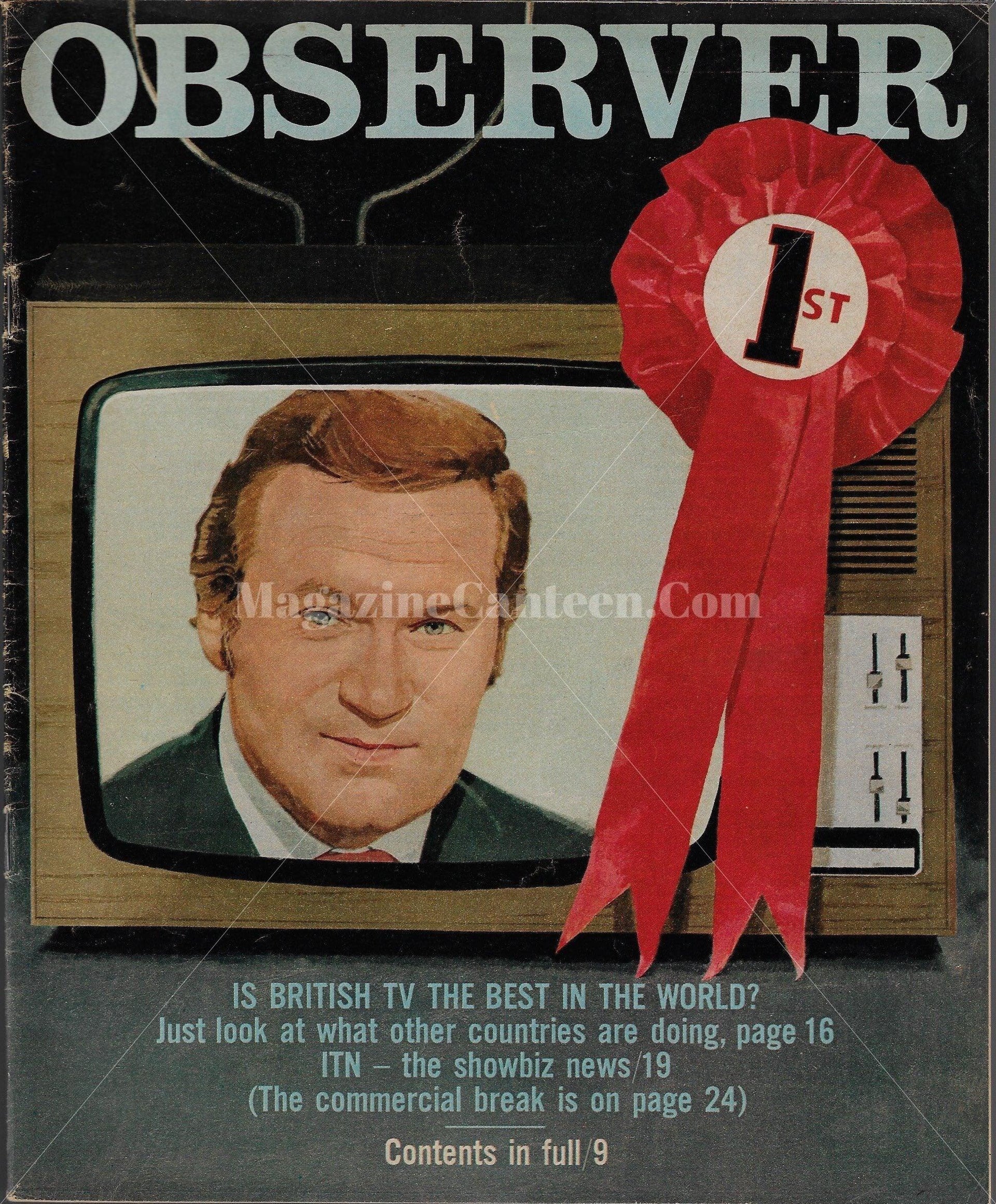 The Observer Magazine - British TV – magazine canteen