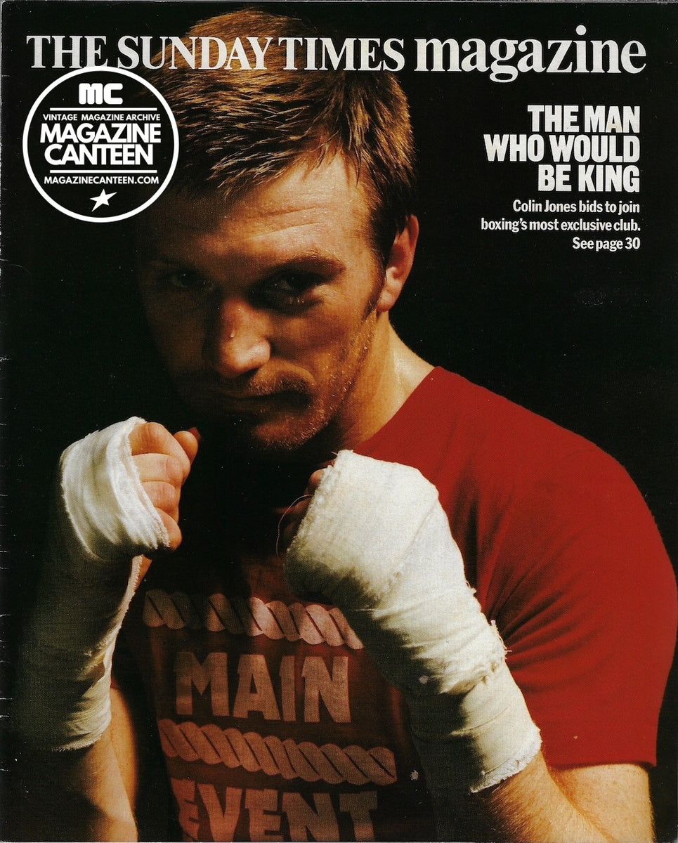 The Sunday Times Magazine - Boxer Colin Jones KENNETH GRIFFITHS Hank W ...
