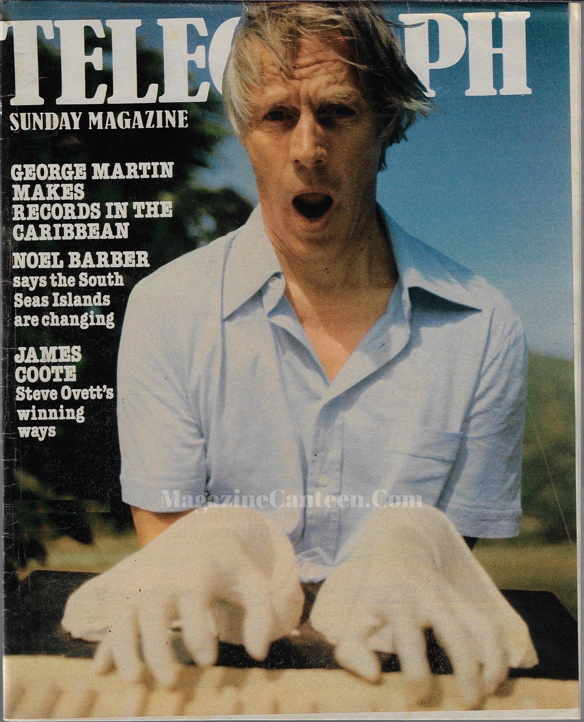The Telegraph Magazine - George Martin – magazine canteen