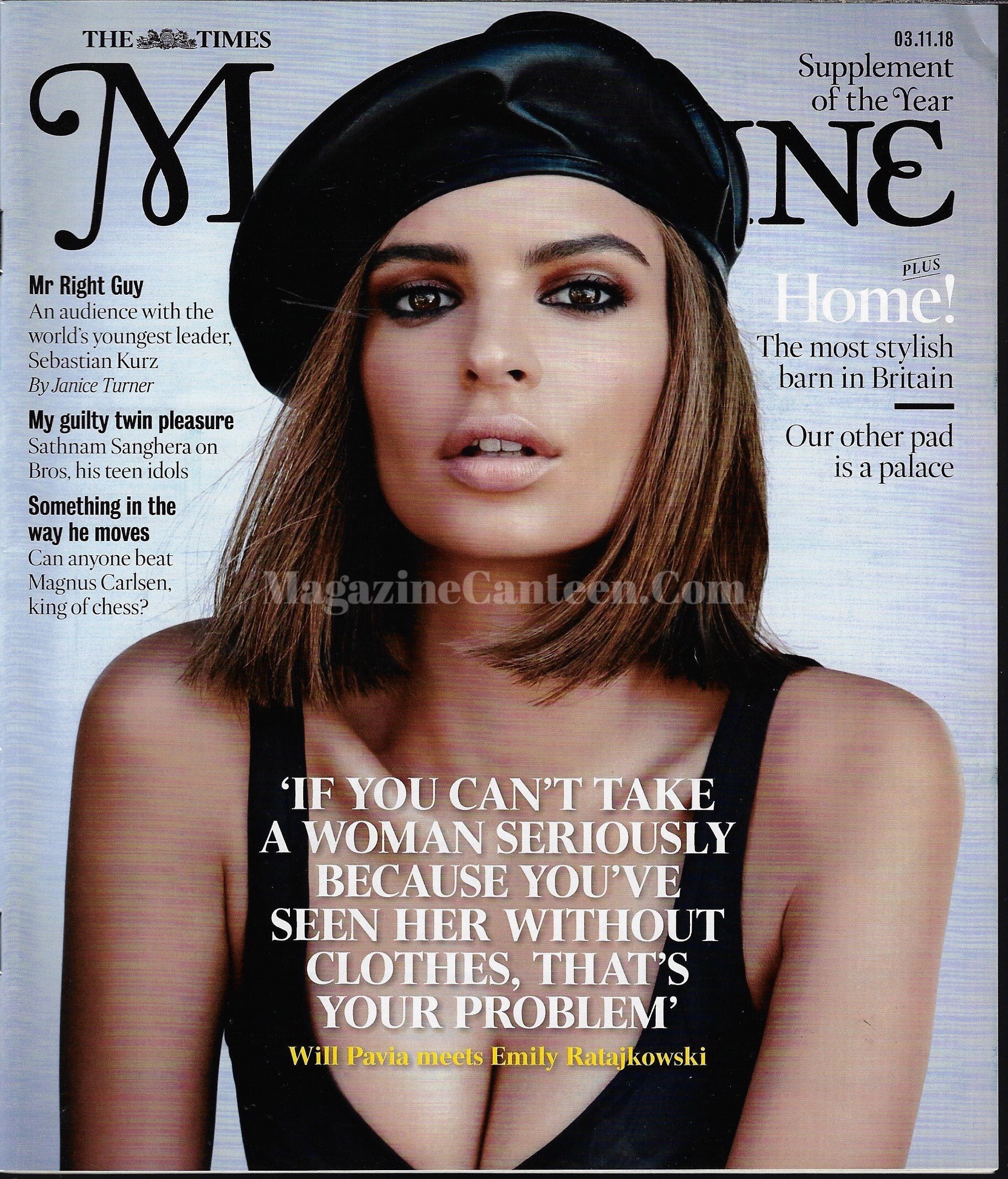 The Times Magazine - Emily Ratajkowski – magazine canteen