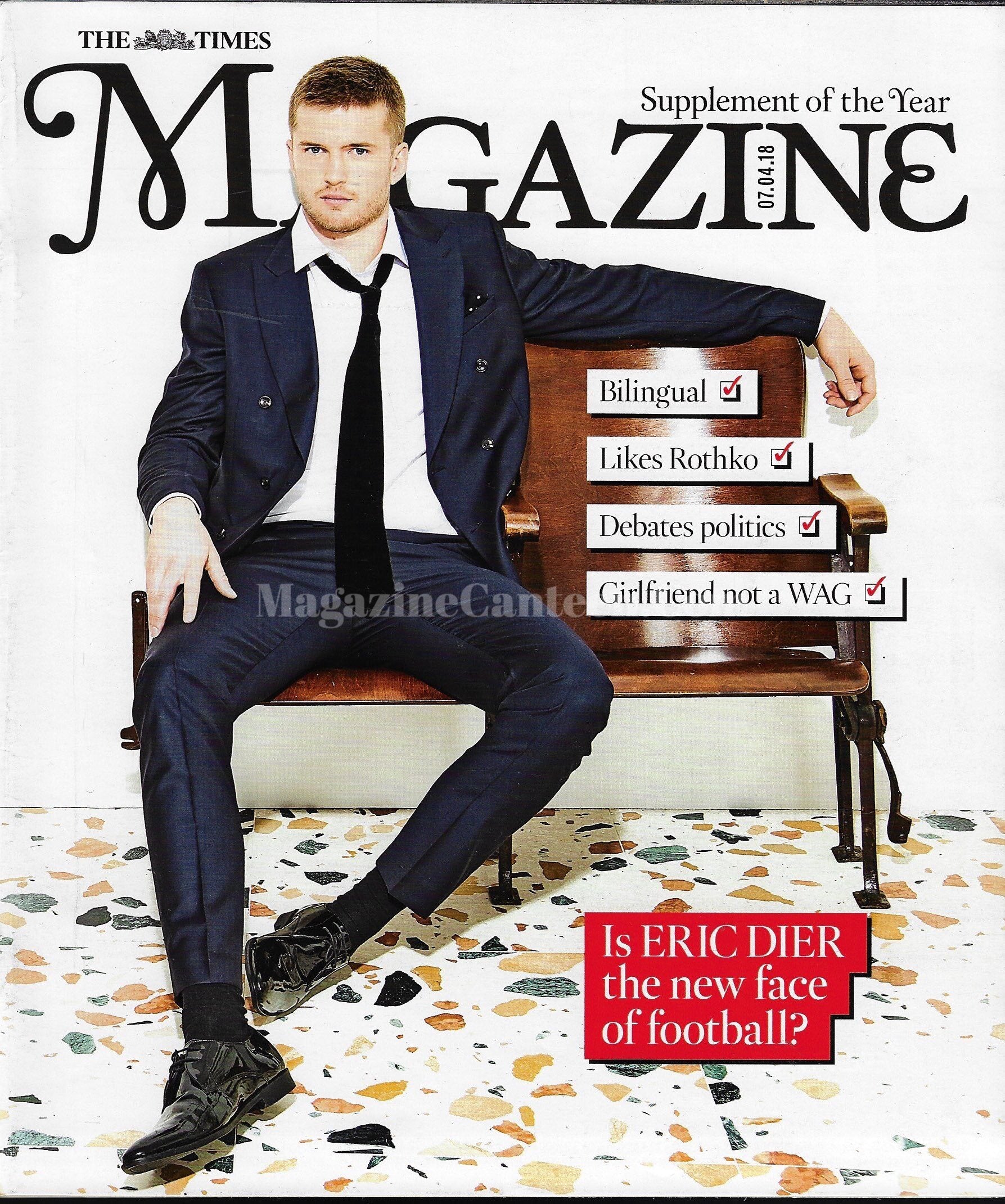 The Times Magazine - Eric Dier – magazine canteen