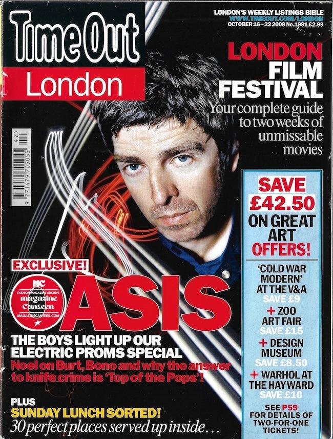 Time Out Magazine - OASIS Noel Gallagher – magazine canteen