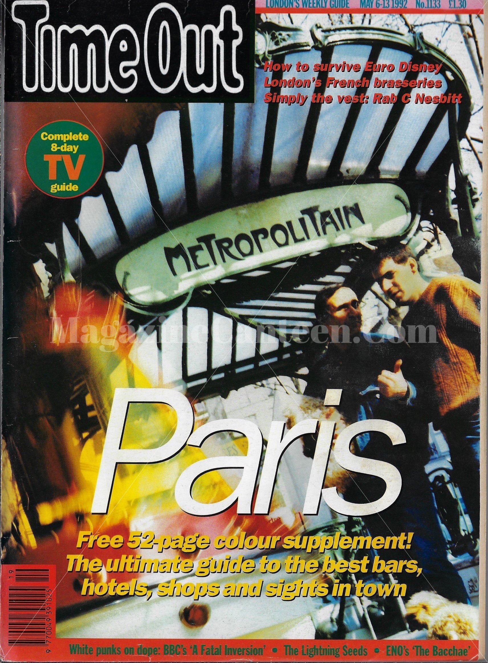 Time Out Magazine - Rab C Nesbit – magazine canteen