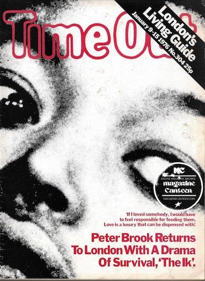 Time Out Magazine - Nicholas Treatt PETER BROOK Andrew Logan – magazine ...