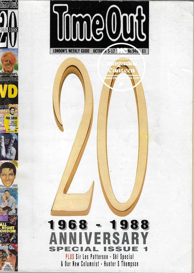 Time Out Magazine - 20th Anniversary WENDY JAMES Barry Humphries ...