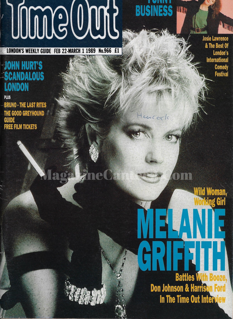 Time Out Magazine - Melanie Griffith – magazine canteen